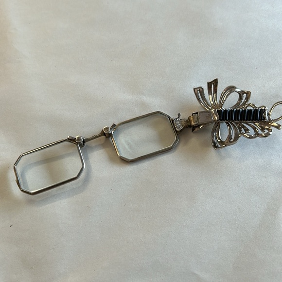 Lorgnette | Accessories | Antique Silver Art Deco Folding Lorgnette ...